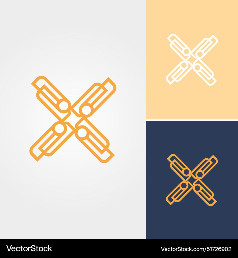 Letters logo Royalty Free Vector Image - VectorStock