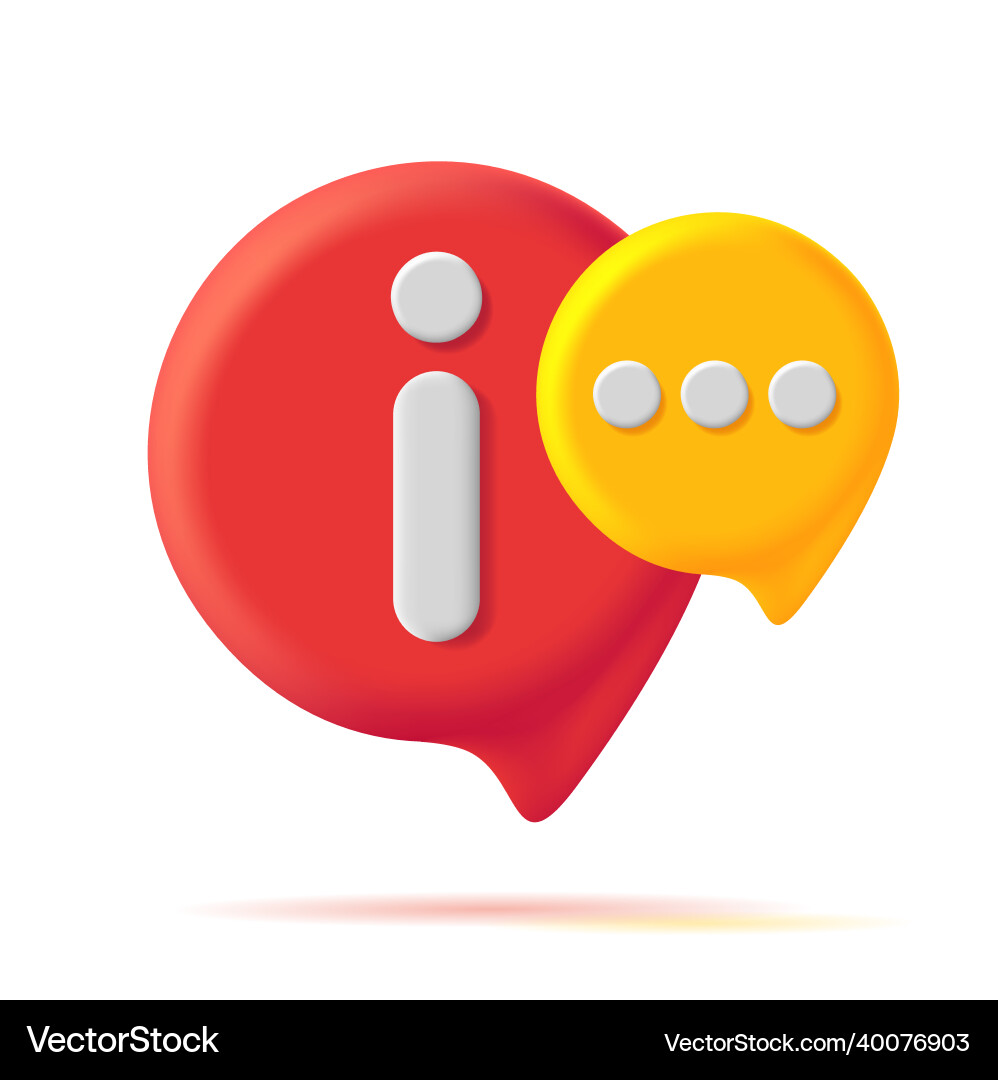 Information Speech Bubble Icon Royalty Free Vector Image