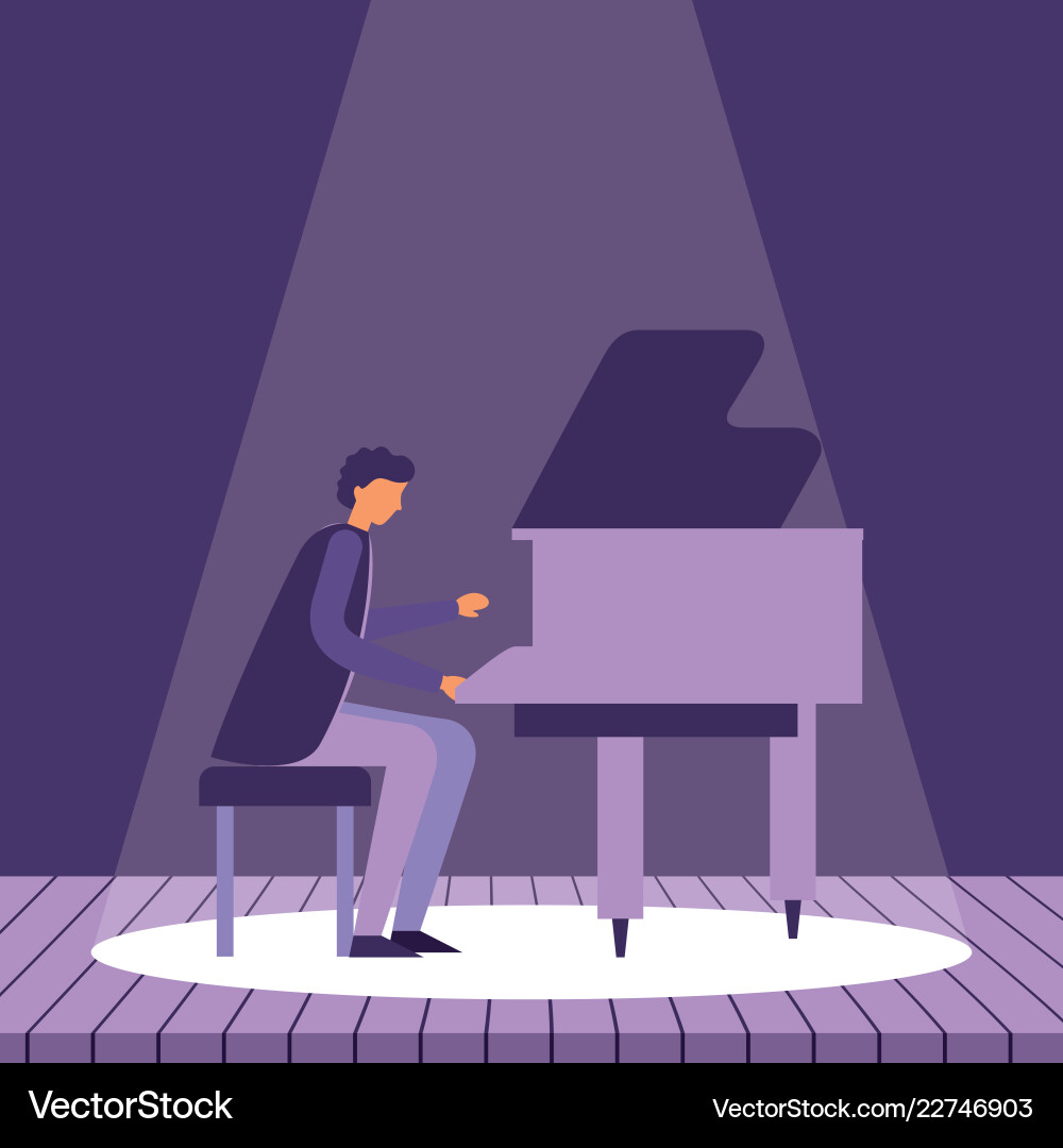 Music people instruments Royalty Free Vector Image