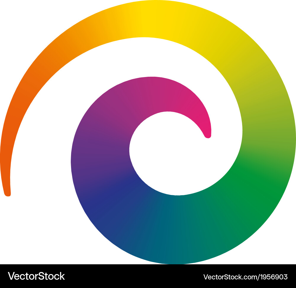 Rainbow spiral Royalty Free Vector Image - VectorStock