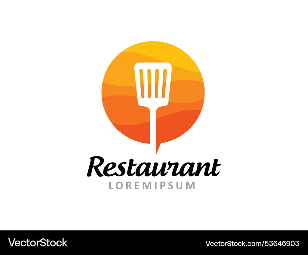 Restaurant logo symbol or icon template Royalty Free Vector