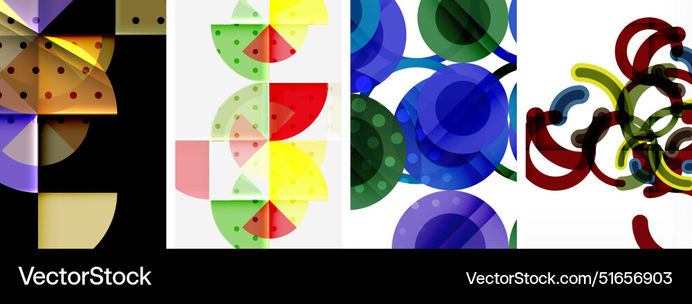 World of geometric elegance with abstract circle Vector Image