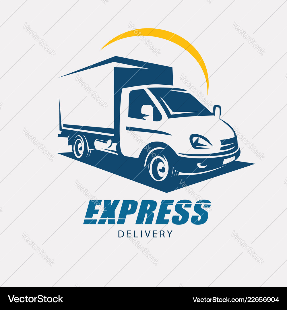 Lieferung und Versand Logo Vorlage Lizenzfreies Vektorbild