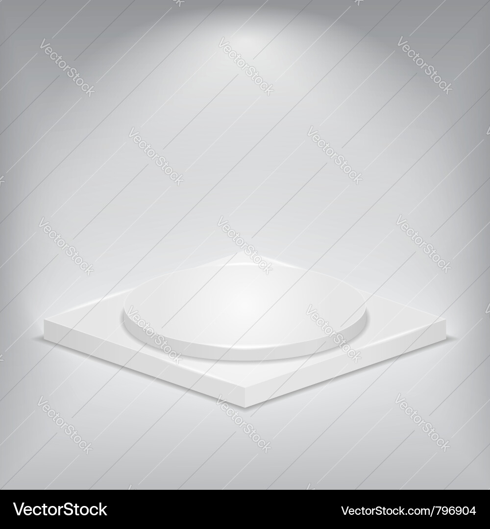 Gray stage Royalty Free Vector Image - VectorStock