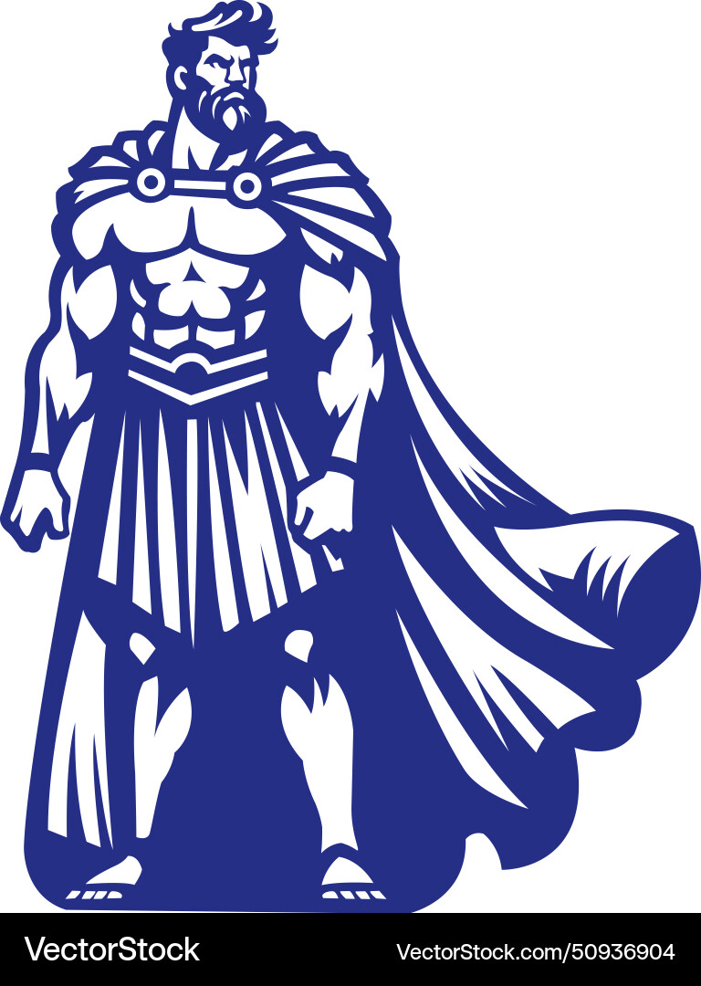 Hercules character mascot logo Royalty Free Vector Image