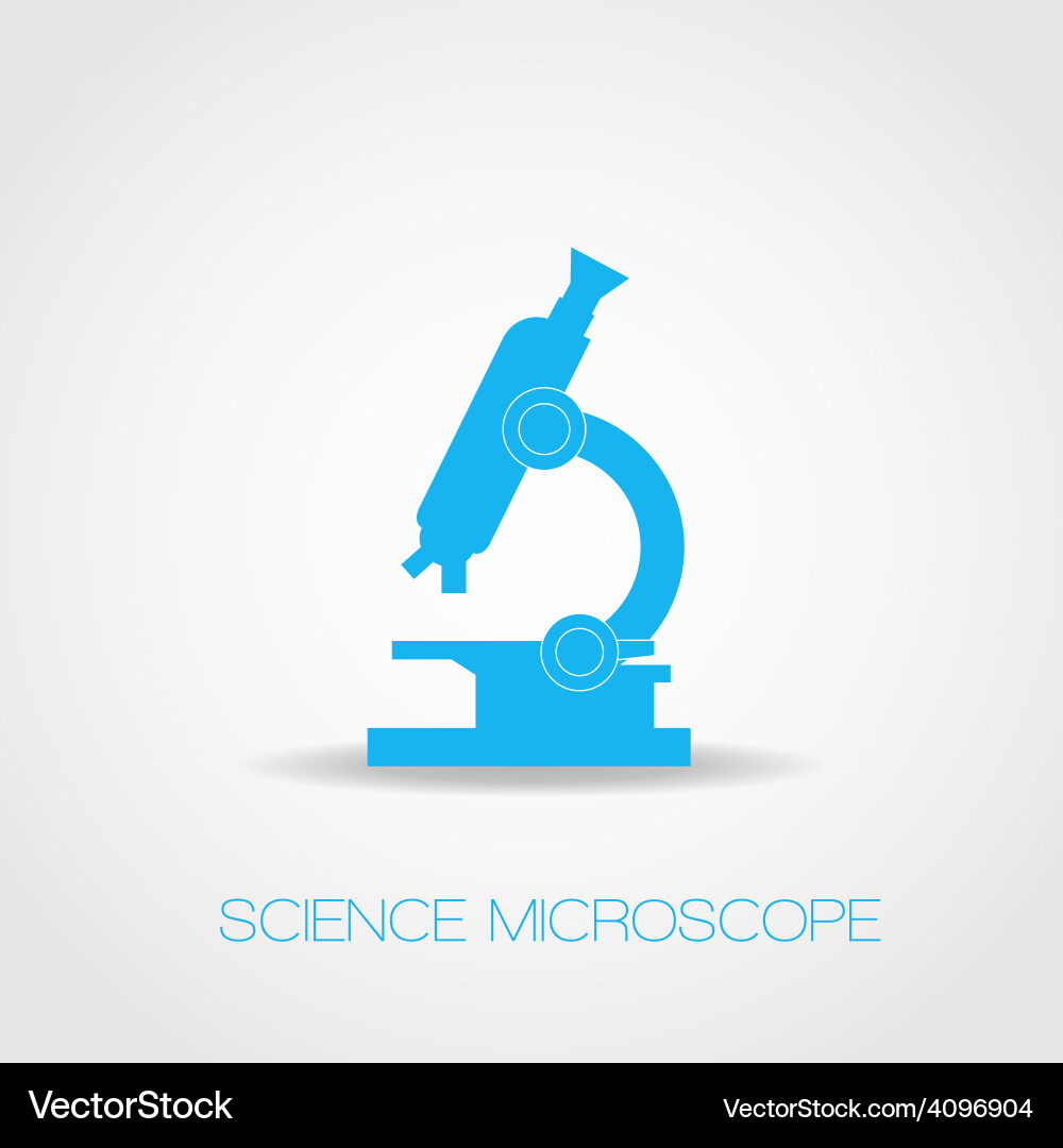 Microscope icon simple Royalty Free Vector Image