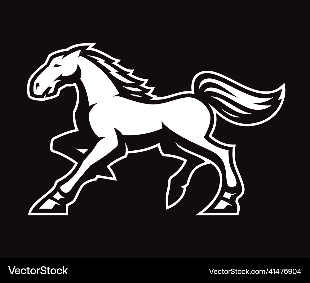 Mustang logo Royalty Free Vector Image - VectorStock