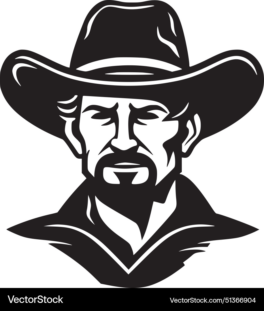 Western - black and white Royalty Free Vector Image