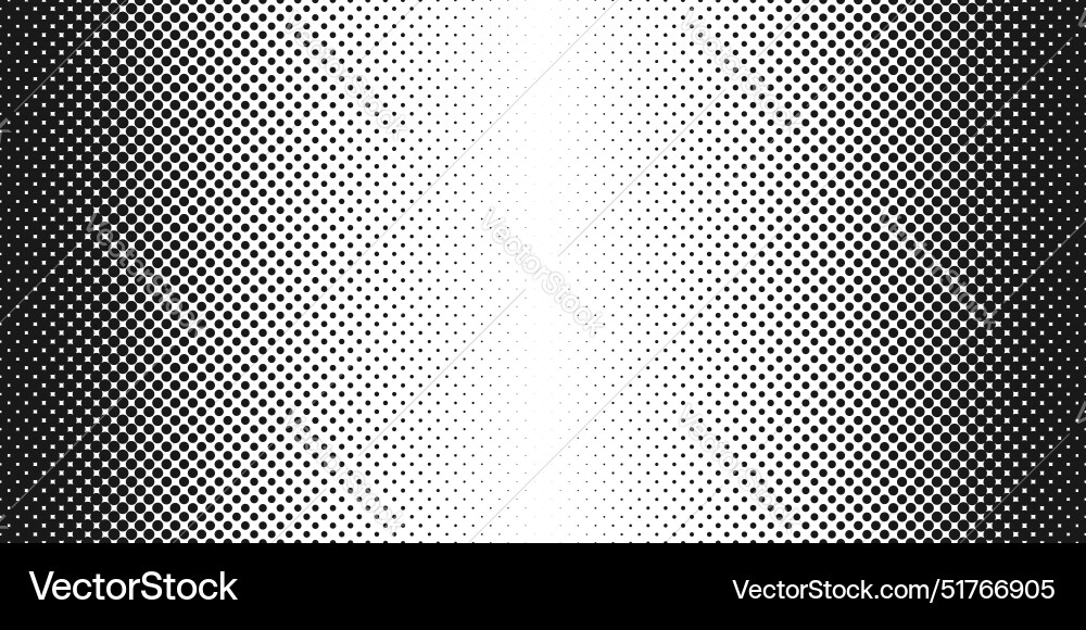 Black and white halftone dotted pattern Royalty Free Vector