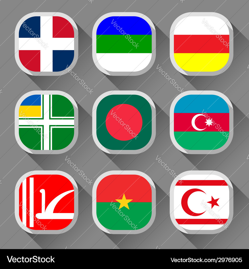 Flags of the world Royalty Free Vector Image - VectorStock