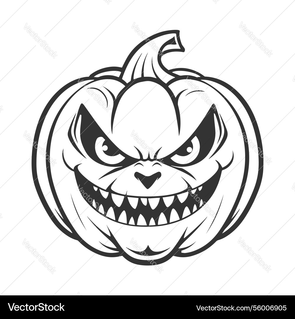 Jack o lantern clip art design Royalty Free Vector Image