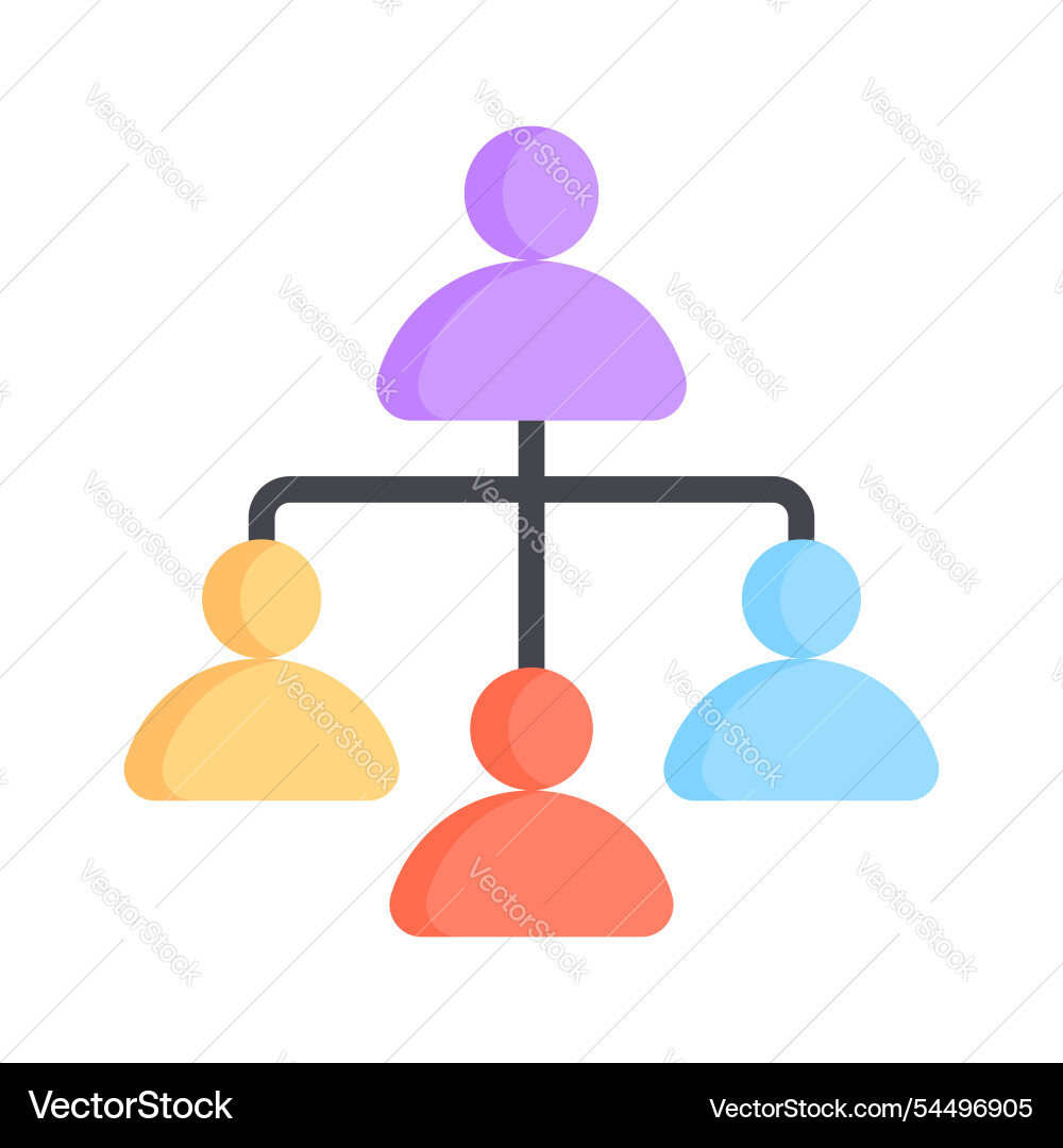 Team structure Royalty Free Vector Image - VectorStock