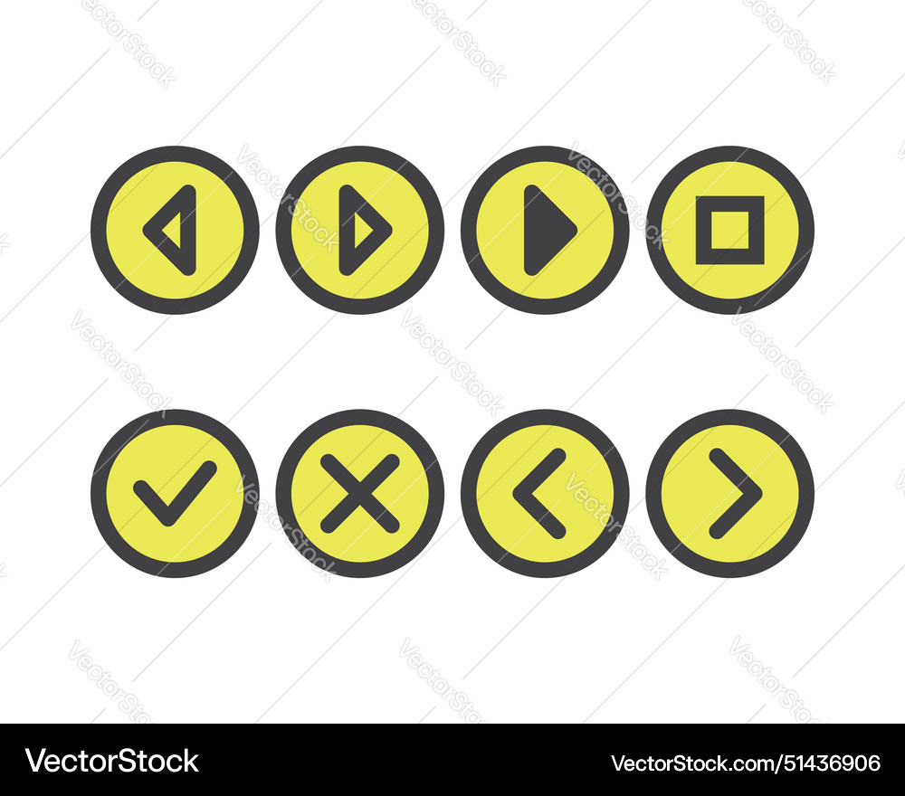 Hamburger menu icon buttons for website ui Vector Image