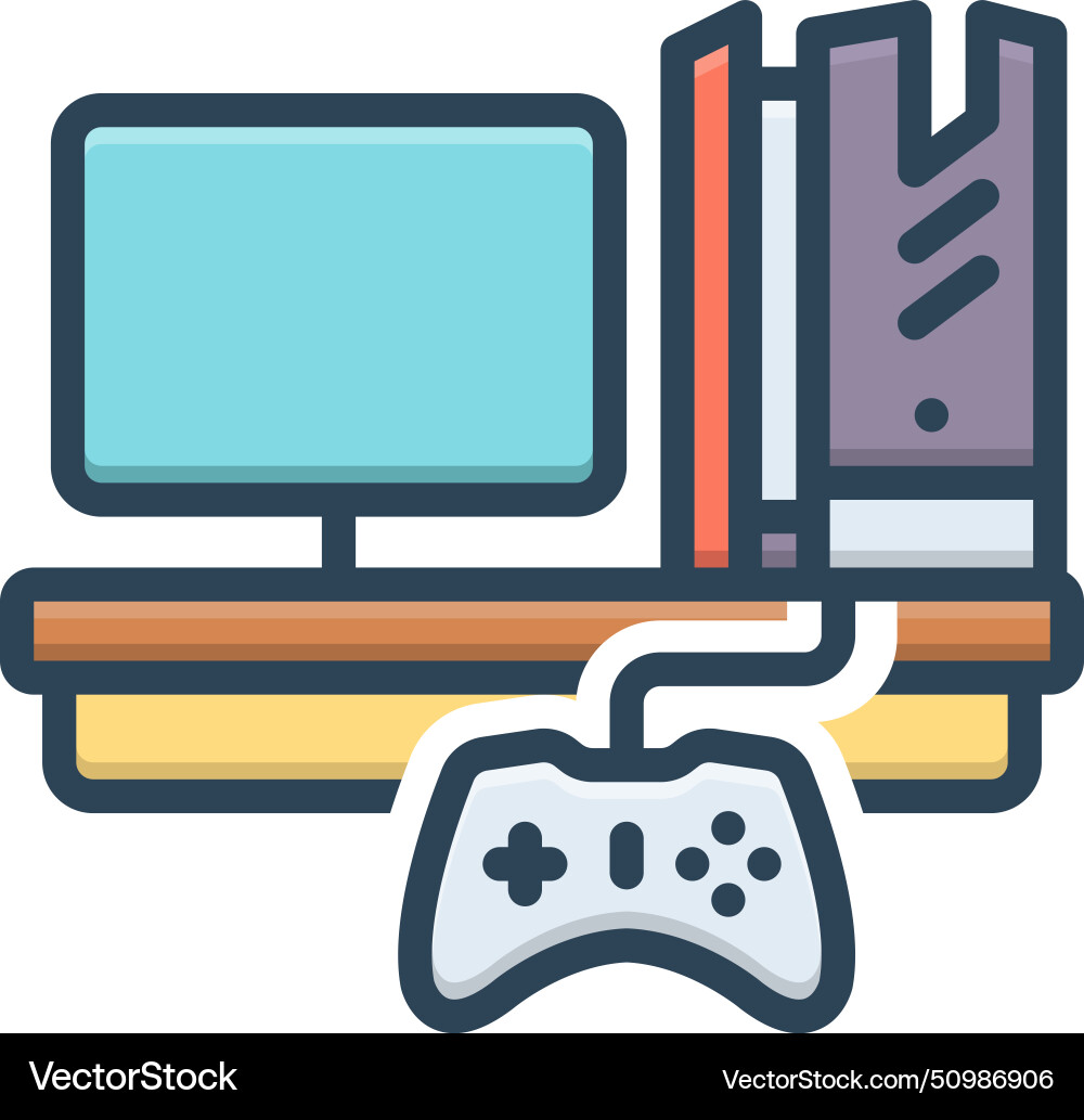 Pc game Royalty Free Vector Image - VectorStock