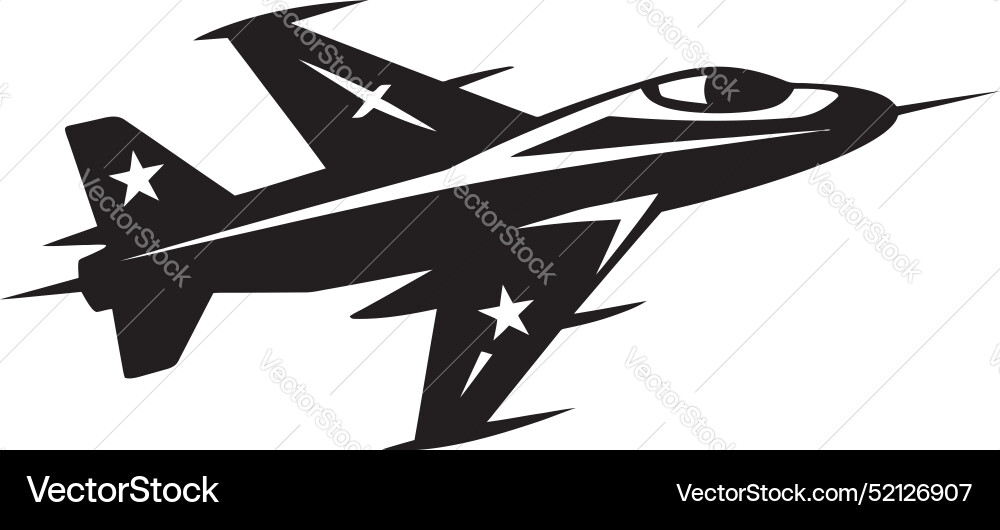 Aero thunderbolt legacy air force icon lightning Vector Image