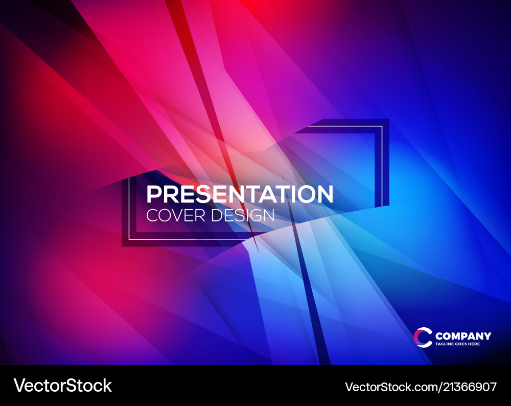 Business layout template presentation cover Vector Image