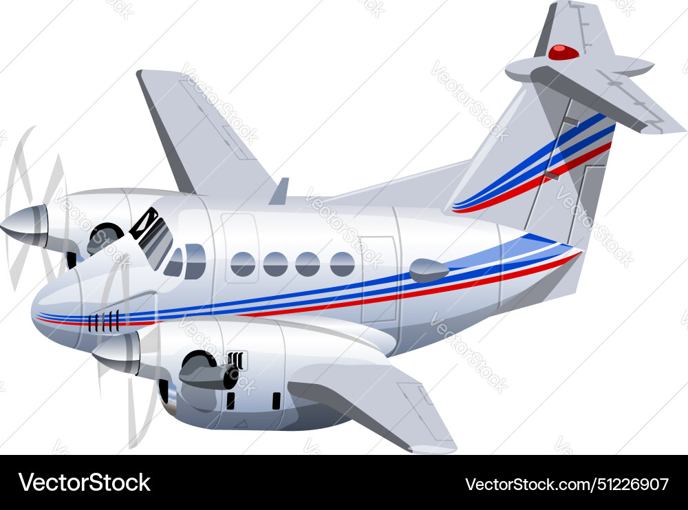 Cartoon utility aircraft Royalty Free Vector Image