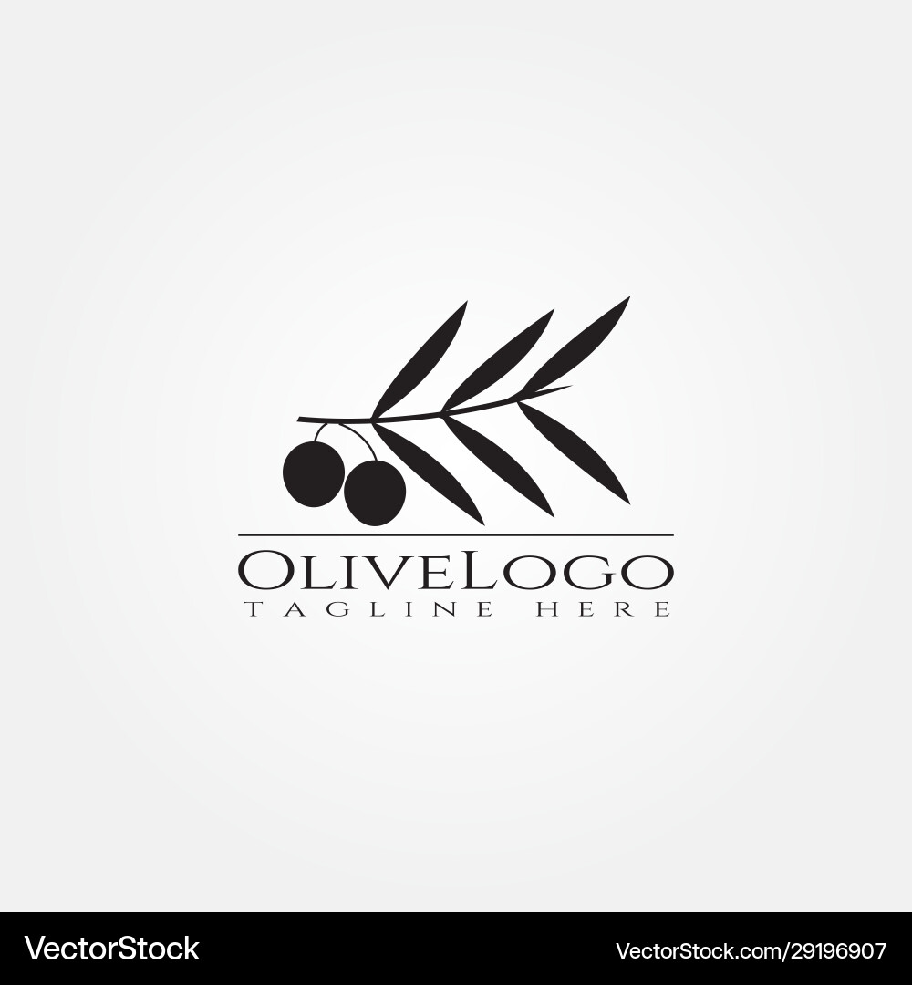 Olive icon templatecreative logo design element Vector Image