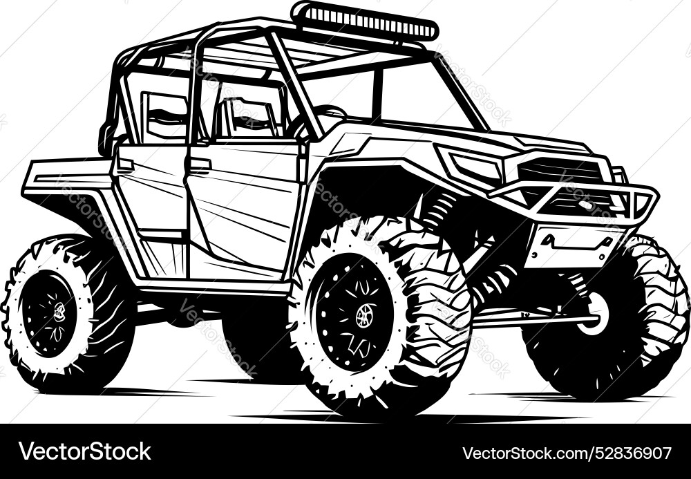 Trail conqueror off road vehicle icon wilderness Vector Image