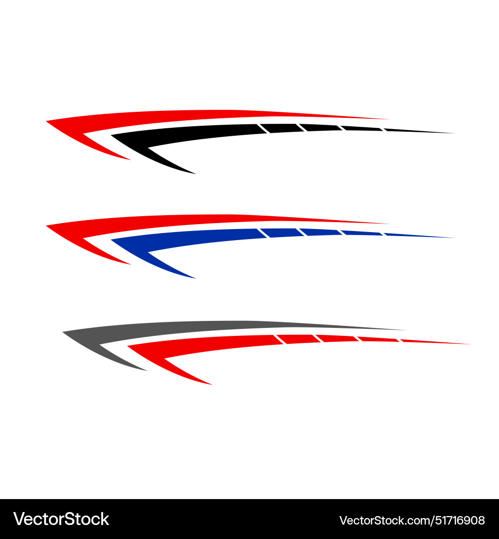 Car wrapping decal template design racing Vector Image