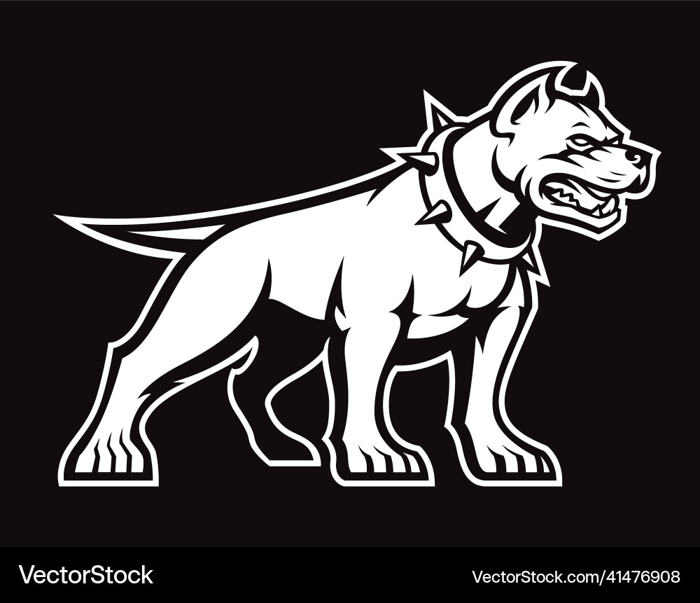 Pitbull logo Royalty Free Vector Image - VectorStock