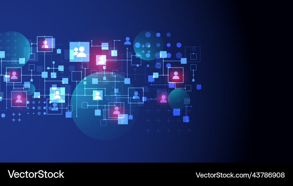 Social media background communication concept Vector Image