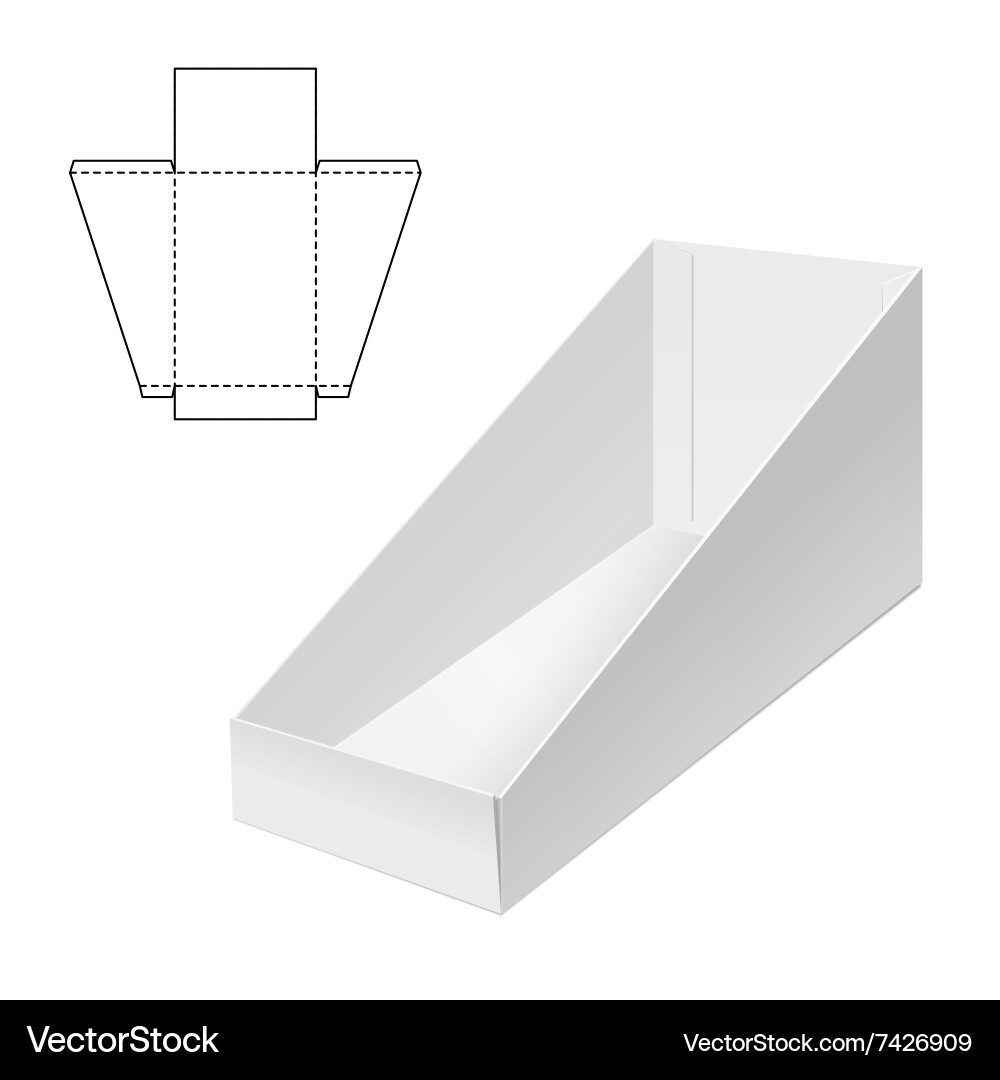 Holder box template Royalty Free Vector Image - VectorStock