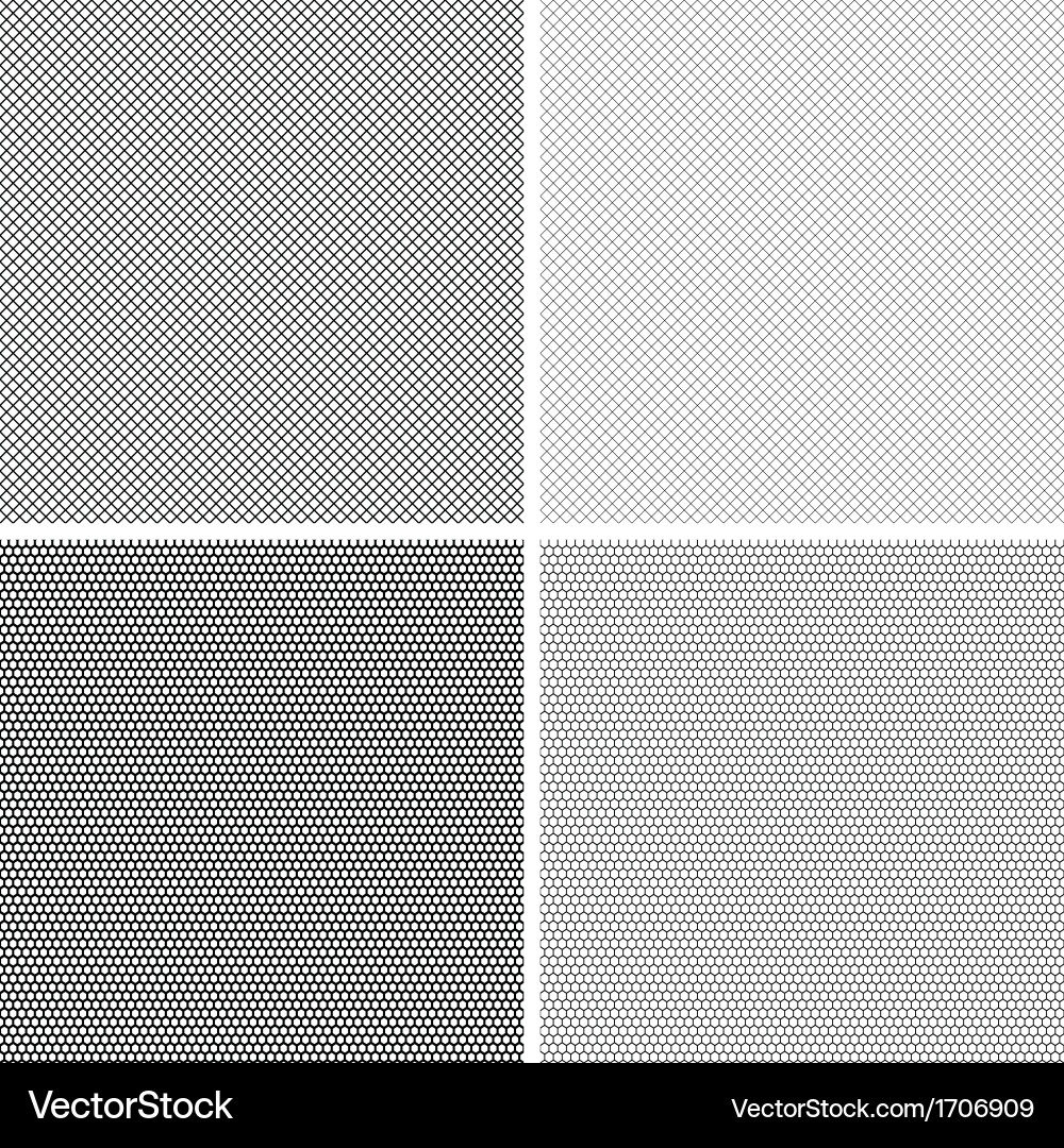 Mesh honeycomb lace pattern Royalty Free Vector Image