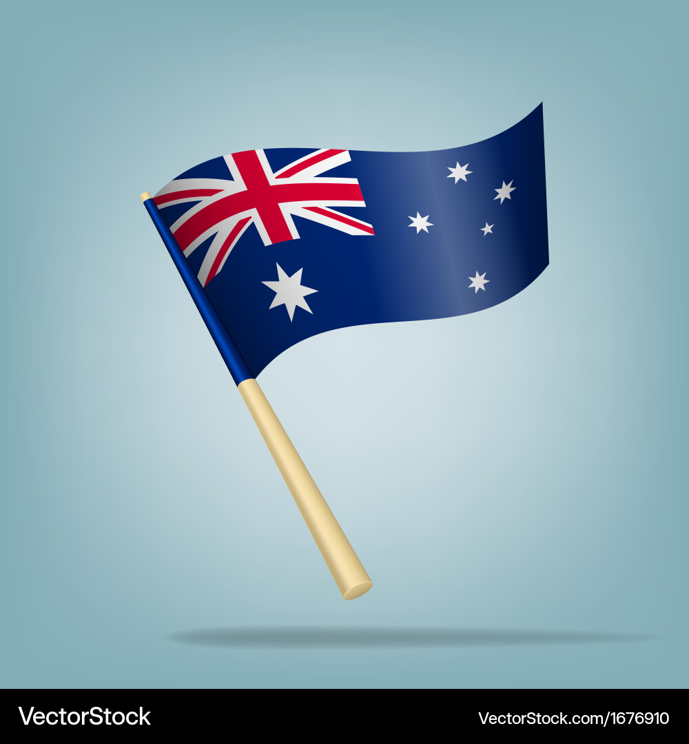 Australia flag Royalty Free Vector Image - VectorStock