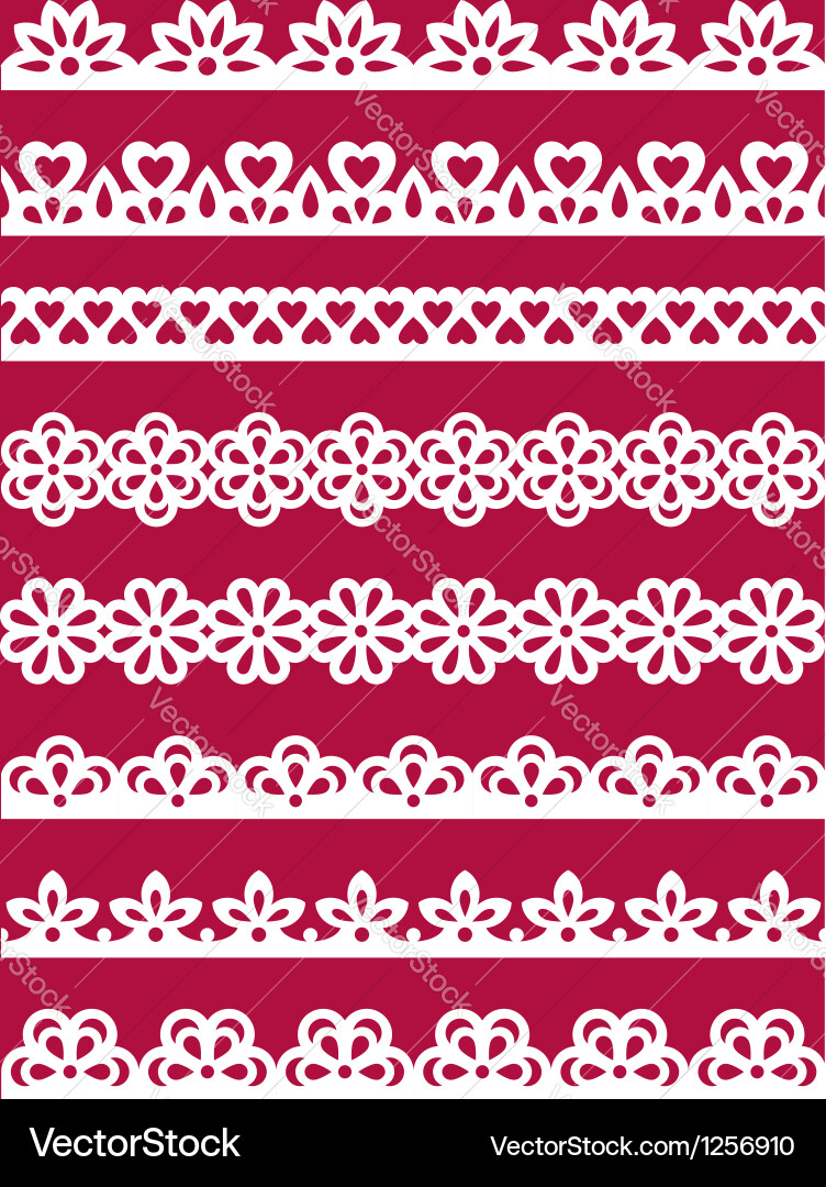 Lace patterns 2 Royalty Free Vector Image - VectorStock