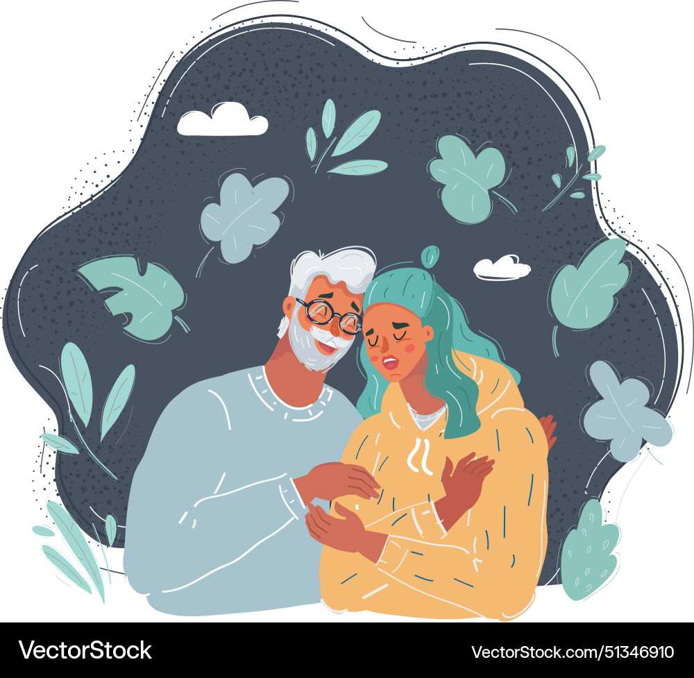Portrait of father Royalty Free Vector Image - VectorStock