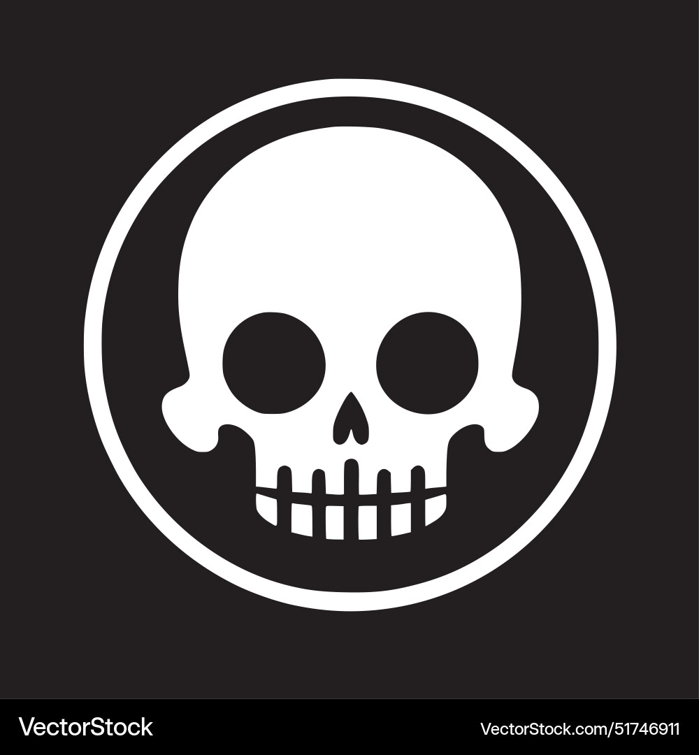Death - black and white Royalty Free Vector Image
