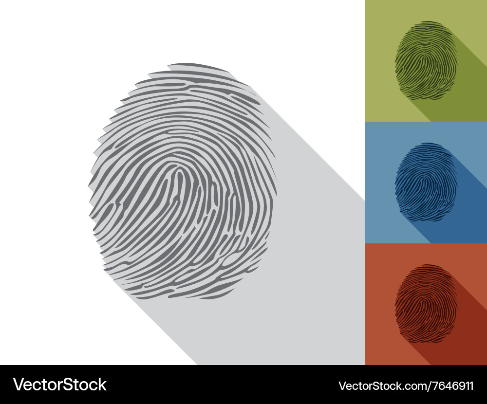 Fingerprint Royalty Free Vector Image - VectorStock