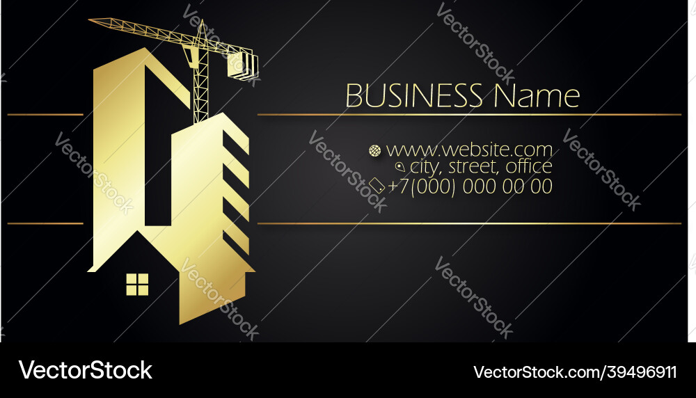 House and skyscrapers buildings construction Vector Image