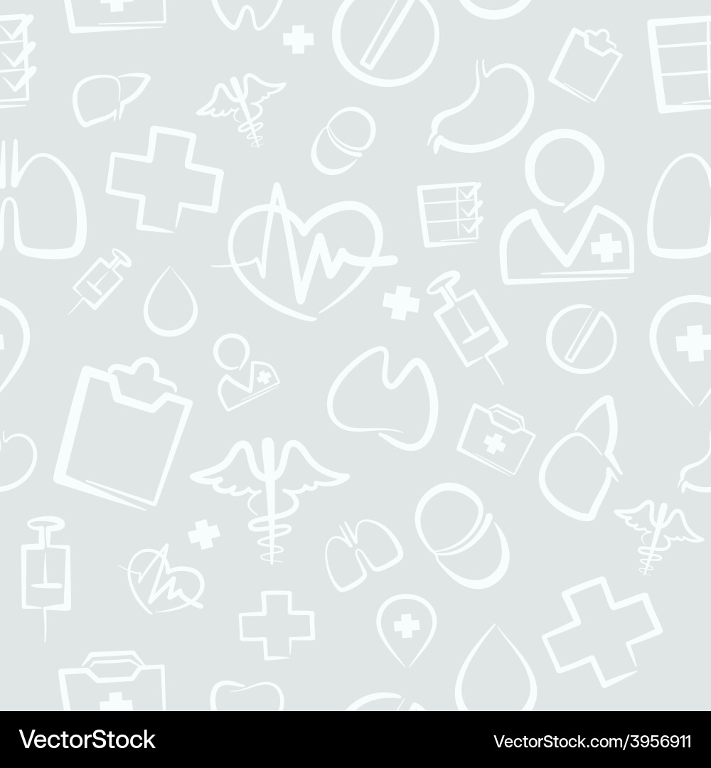 Light medical seamless pattern Royalty Free Vector Image