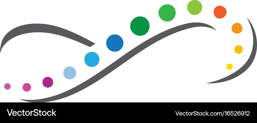Infinity Spine Diagnostic Symbol Royalty Free Vector Image