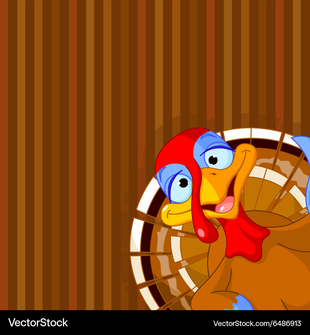 Cute turkey Royalty Free Vector Image - VectorStock