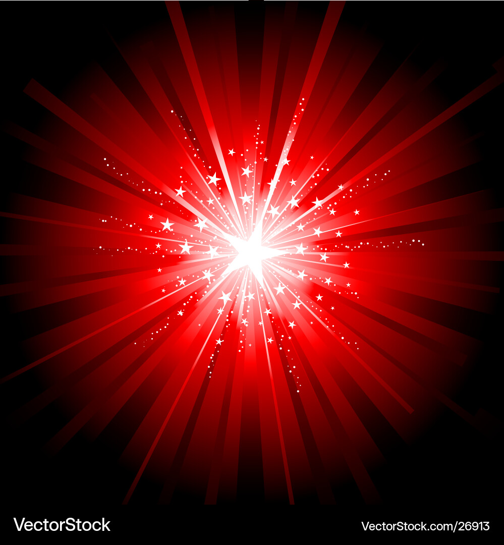 Fiery Star Burst Royalty Free Vector Image - VectorStock