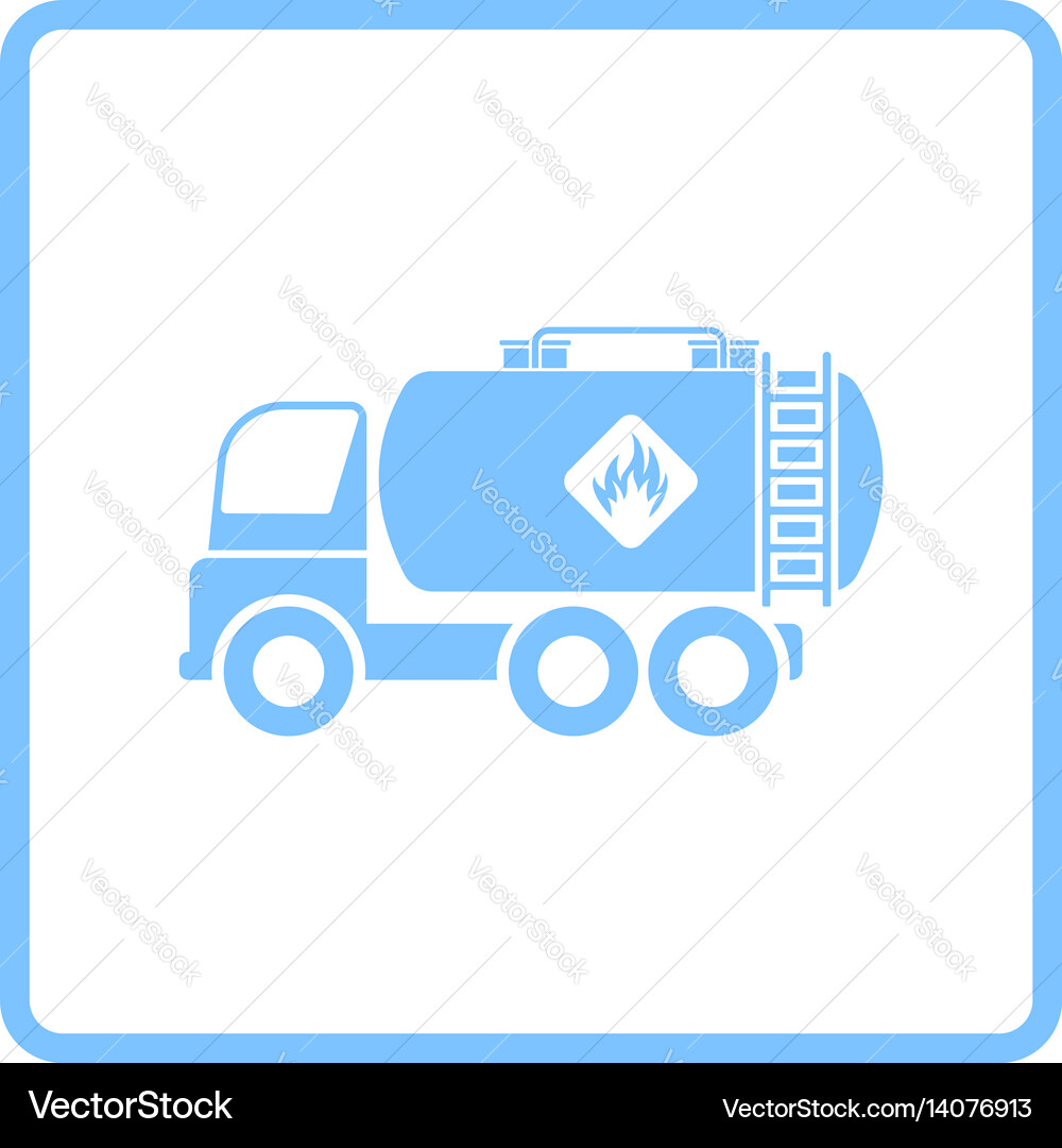 Fuel tank truck icon Royalty Free Vector Image