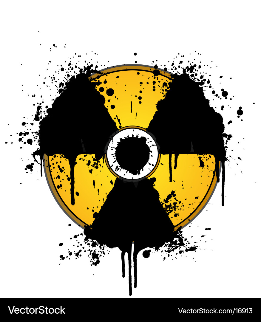 Nuclear symbol Royalty Free Vector Image - VectorStock