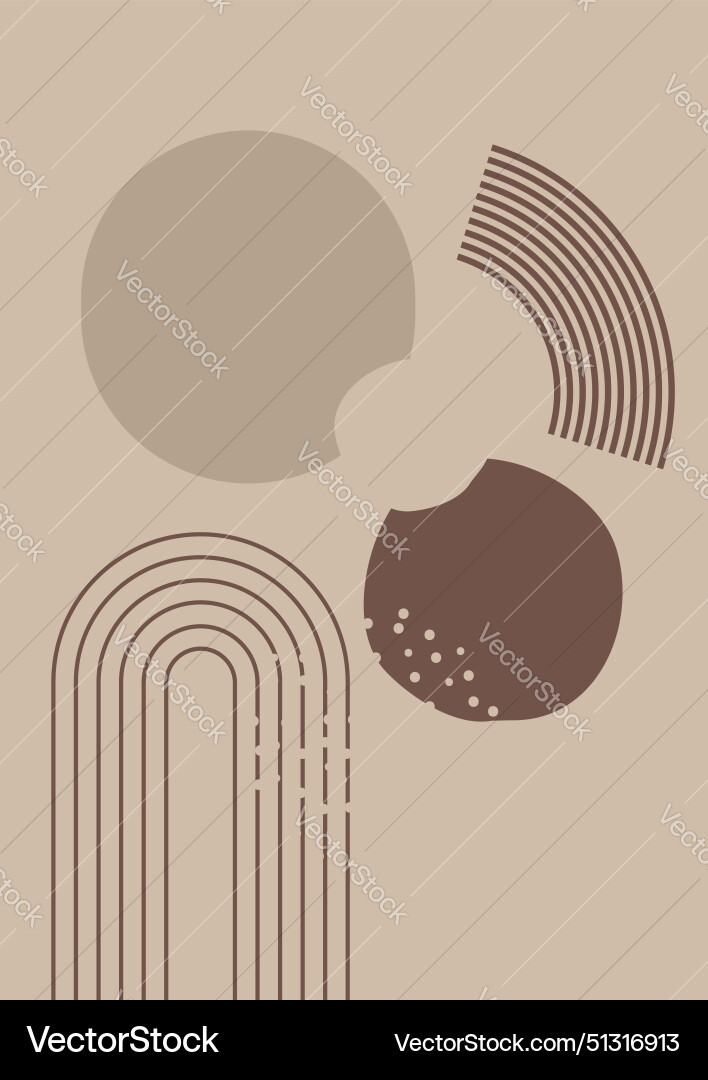 Seamless aesthetic pattern background with shapes Vector Image