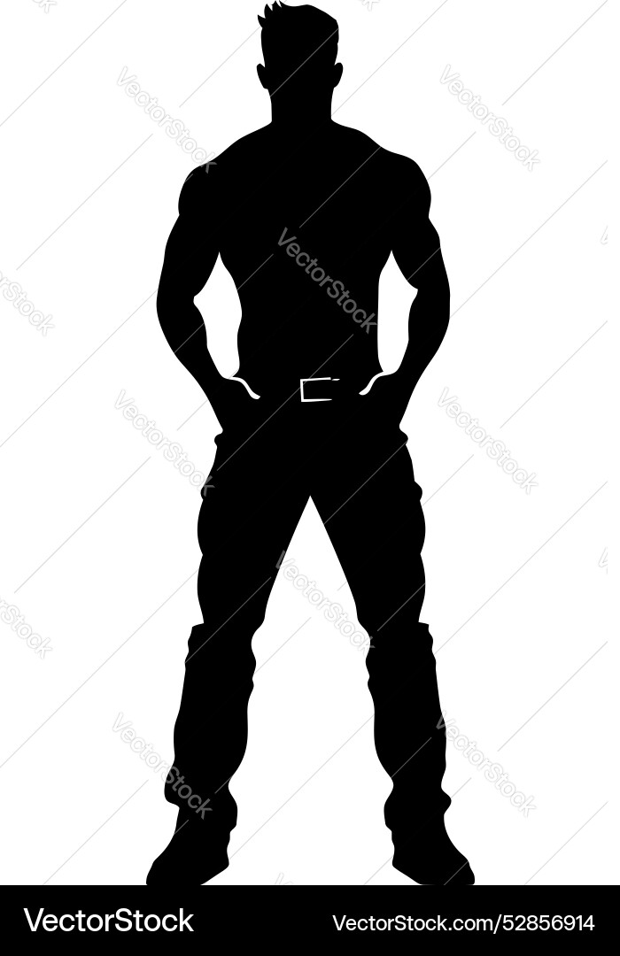 Jean juggernaut muscled emblem design powerflex Vector Image