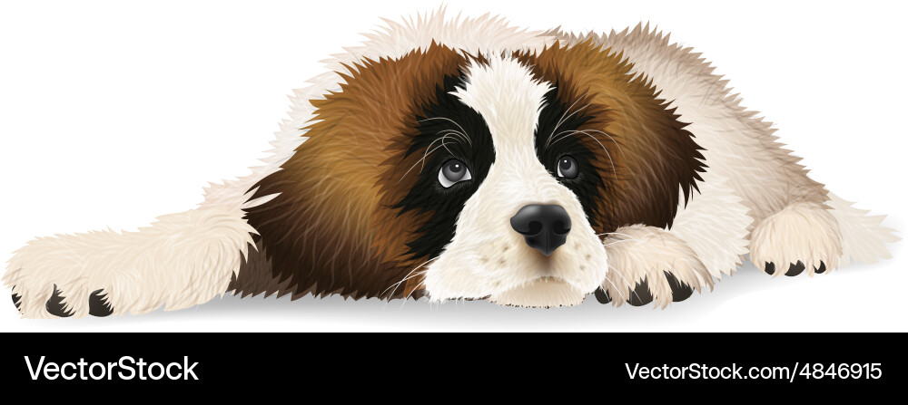 Cute puppy Royalty Free Vector Image - VectorStock