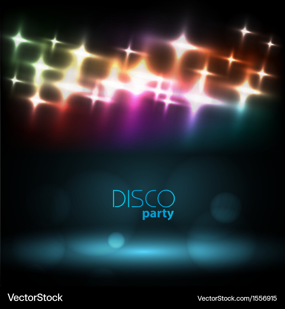 Disco background Royalty Free Vector Image - VectorStock