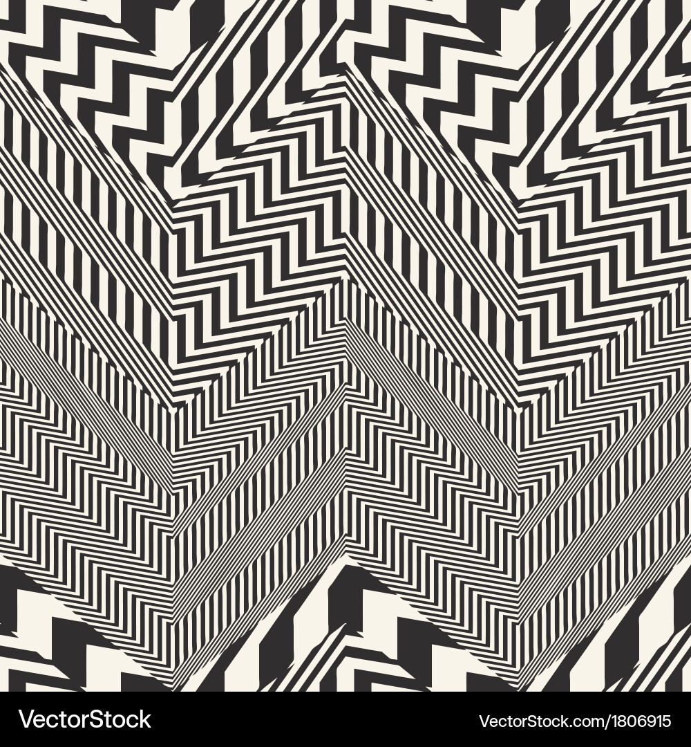 Striped textured chevron optical Royalty Free Vector Image