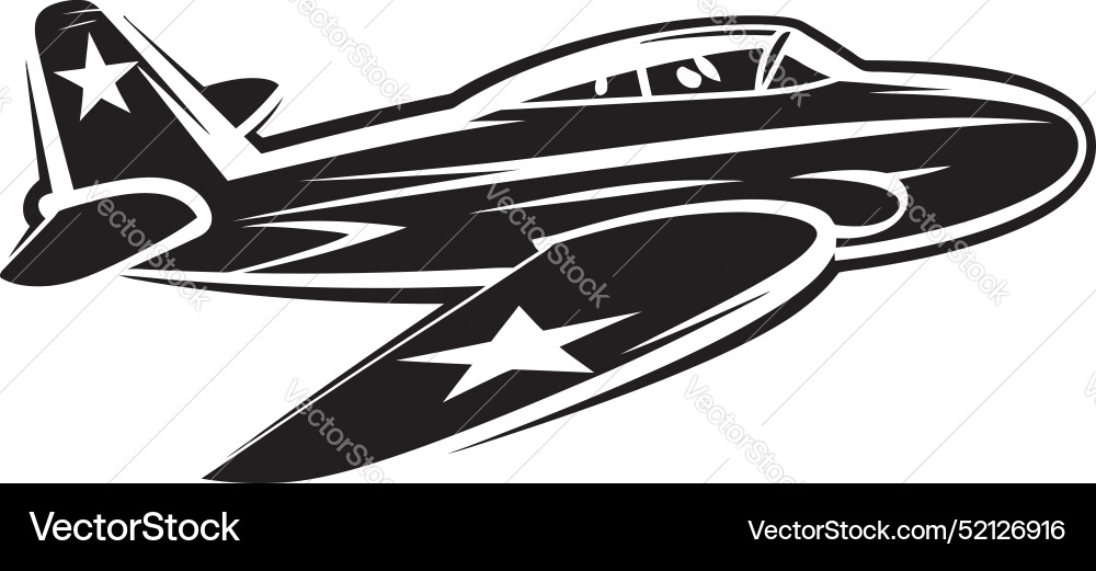 Aero avenger thunderbolt iconic logo thunderhawk Vector Image