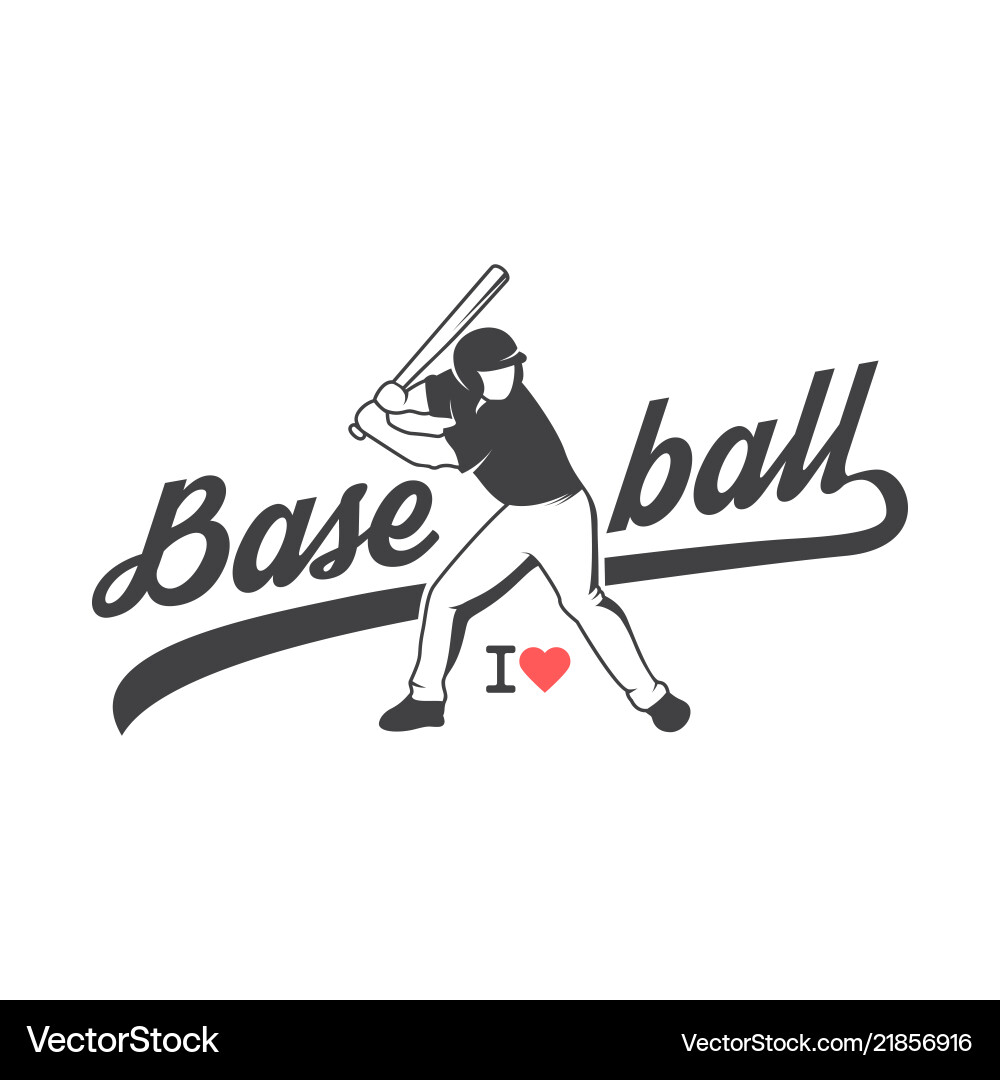 Baseball logo and insignia Royalty Free Vector Image