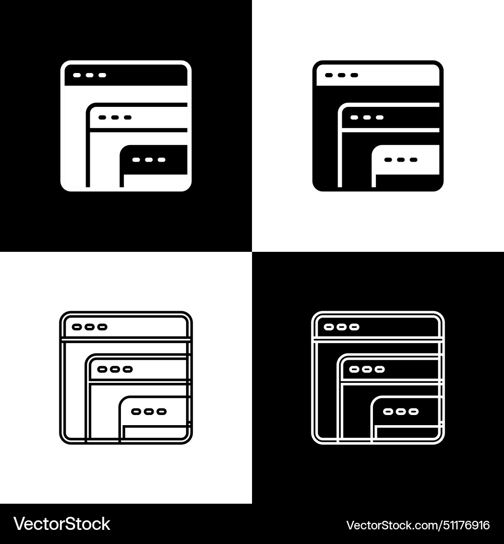 Set software web developer programming code icon Vector Image Set software web developer programming code icon Vector Image