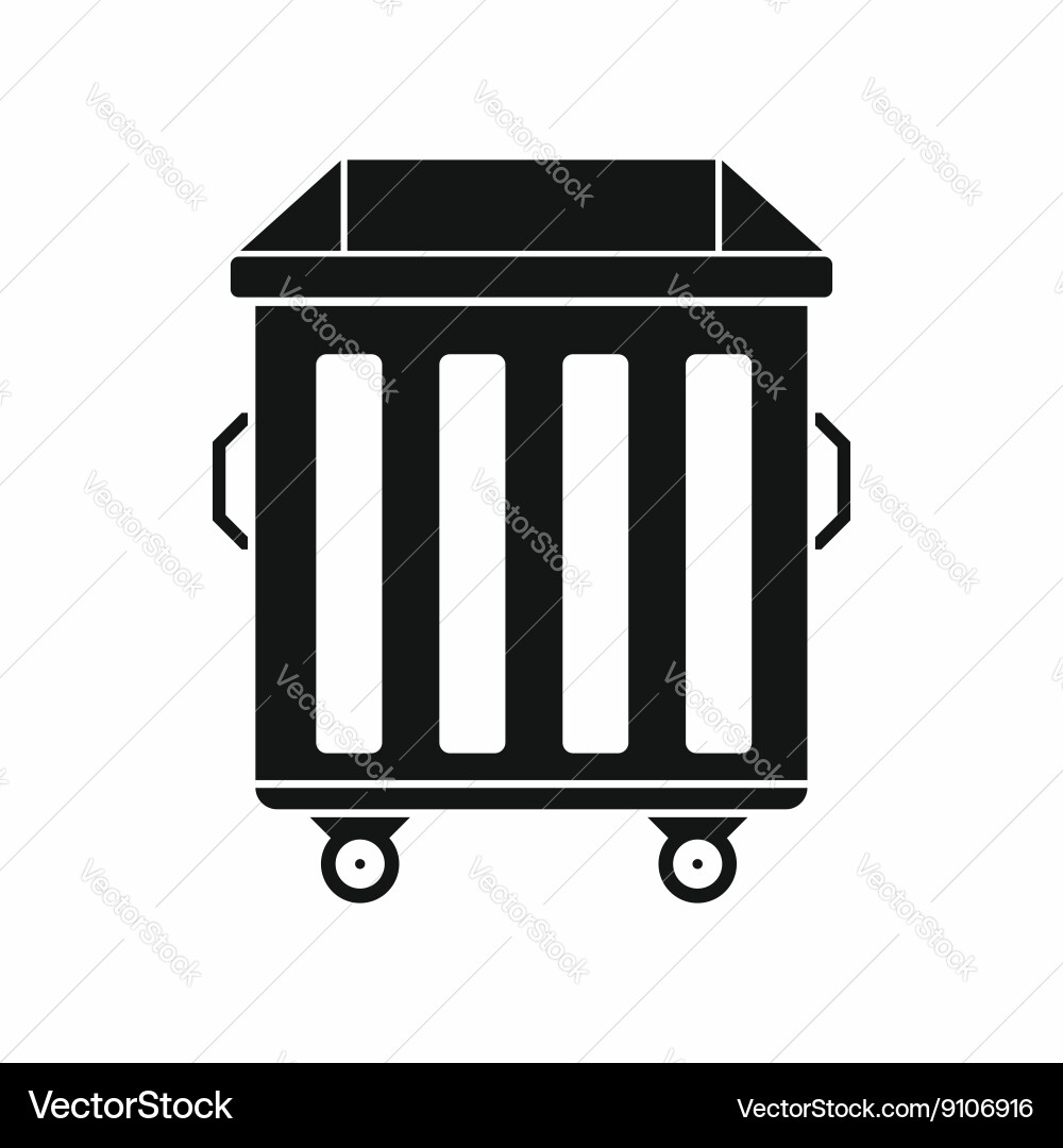 Wheelie Bin Icon Royalty Free Vector Image - VectorStock