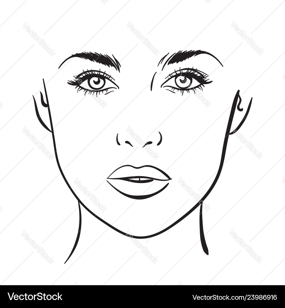 Printable Blank Face Charts